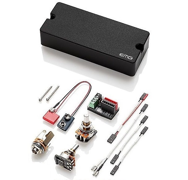 EMG 35DC BLACK 4 STRING BASS SOAPBAR ACTIVE SOLDERLESS PICKUP | Reverb