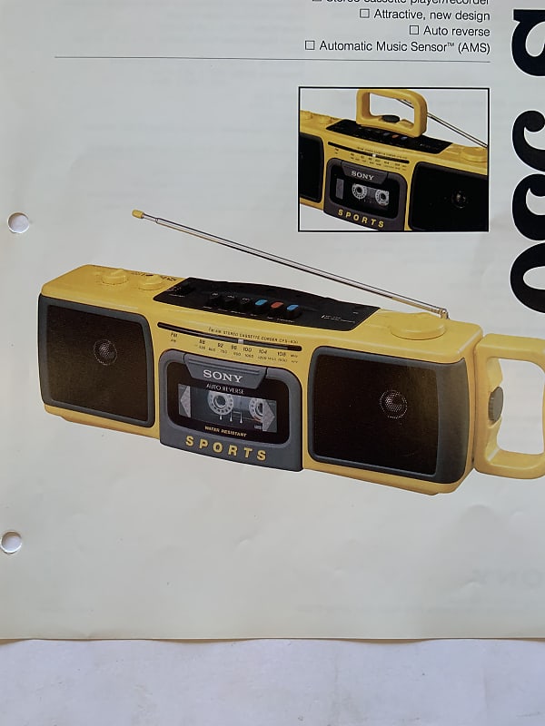 Sony CFS-930 1987 dealers sheet | Reverb