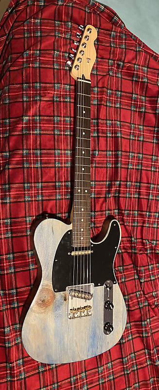 Telecaster Pine body w/gold foil pickups Nitro finish relic | Reverb