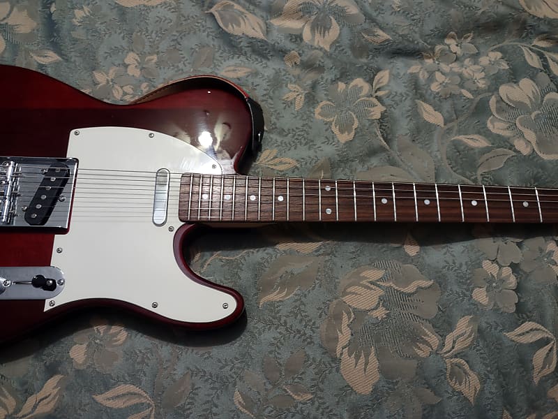 Johnson Axl telecaster 1990's Wine translucent red | Reverb