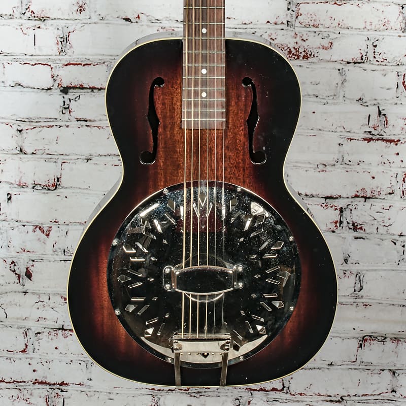 Recording King - Round Neck Resonator, Brown Burst - x5200 - | Reverb