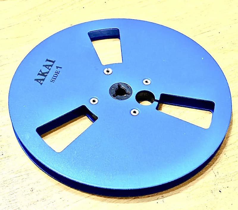Handmade Take Up Metal Reel To Reel 2022 - Blue | Reverb