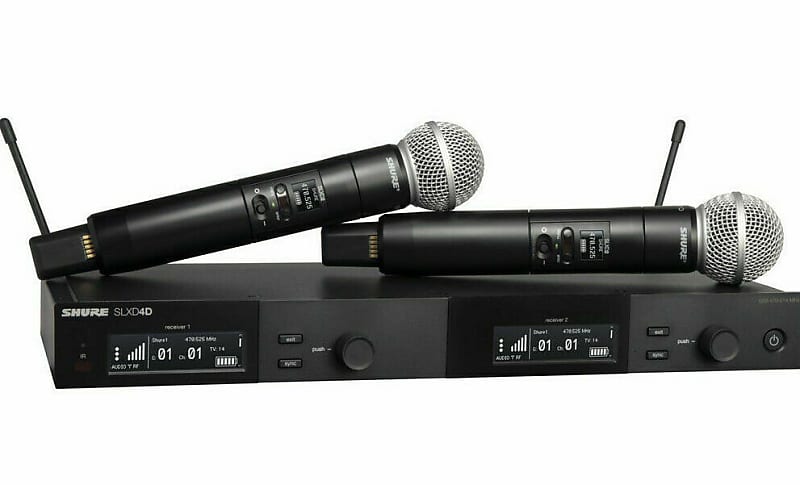 Shure SLXD24D/SM58 H55 Dual Wireless System w/ 2x SLXD2/58 | Reverb