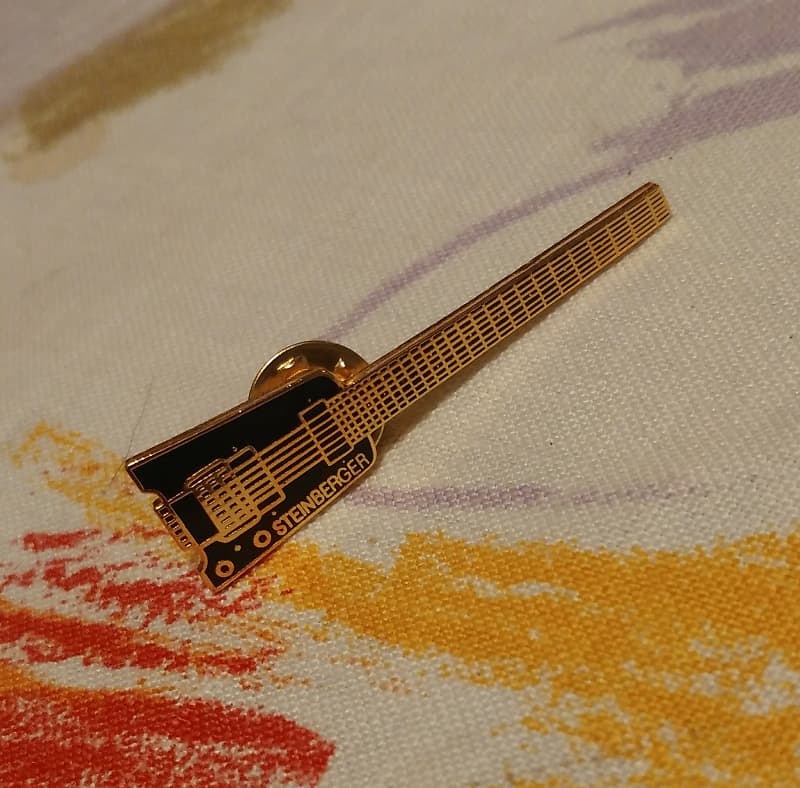 Steinberger Headless Guitar Vintage 1980s Black Gold Pin RARE | Reverb