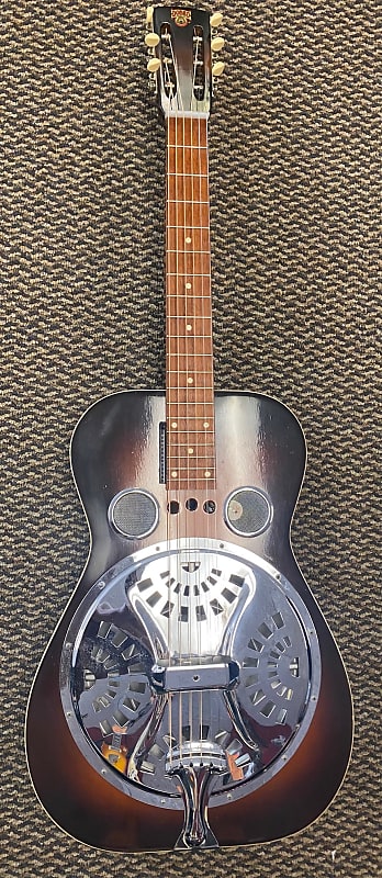 "Dobro" brand Model D Acoustic-Electric Square Neck Resonator | Reverb