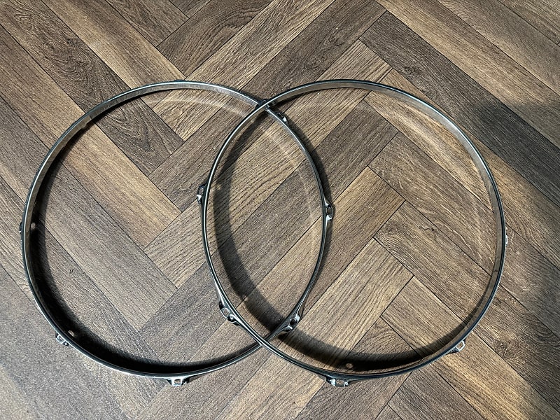 Pearl Tom Drum 16" 8 Lug Hoops Rims Hardware Tension #MD3 | Reverb