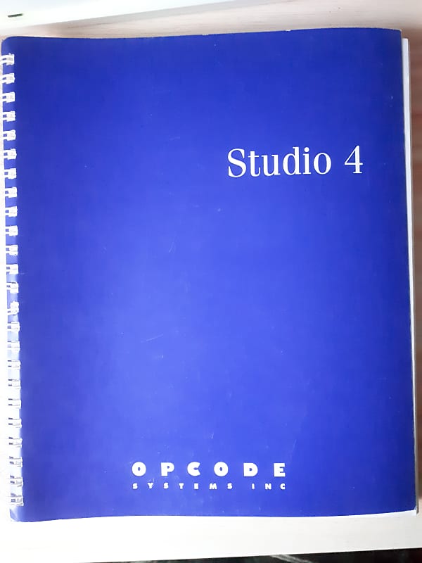 User's Manual for Opcode Systems Studio 4 1992 | Reverb