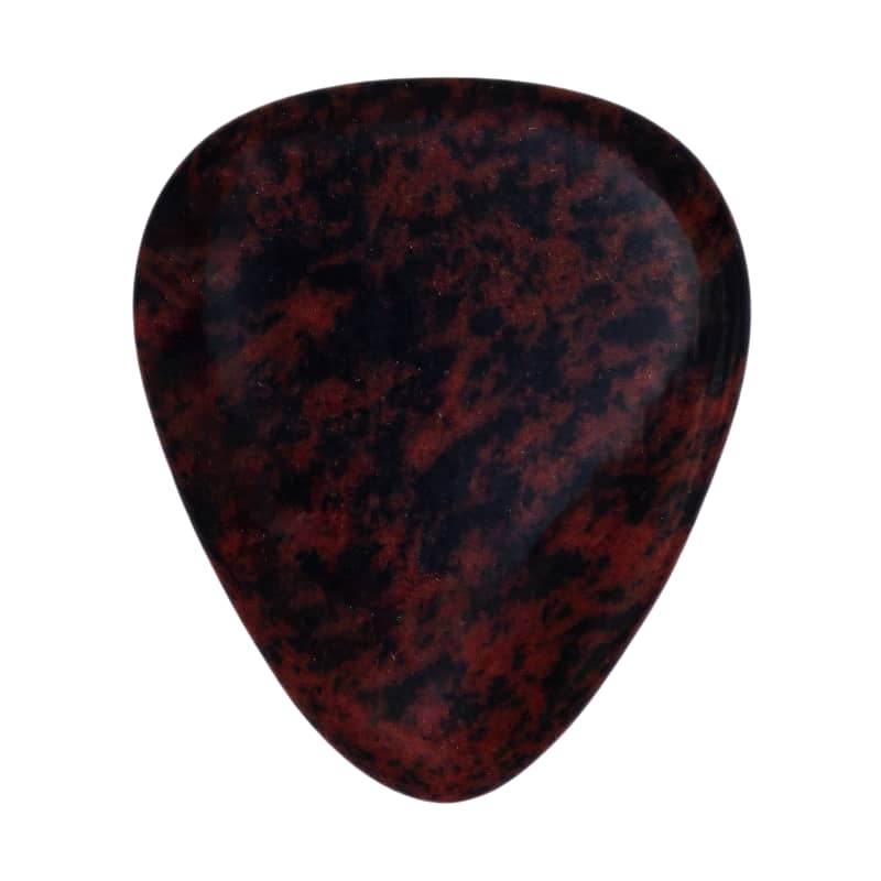 Mahogany Obsidian Volcanic Glass Stone Guitar Pick - 3.0 mm | Reverb