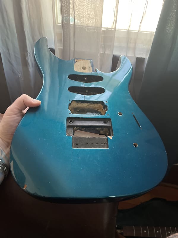 Jackson Performer Late 1990s Teal flake cracked | Reverb