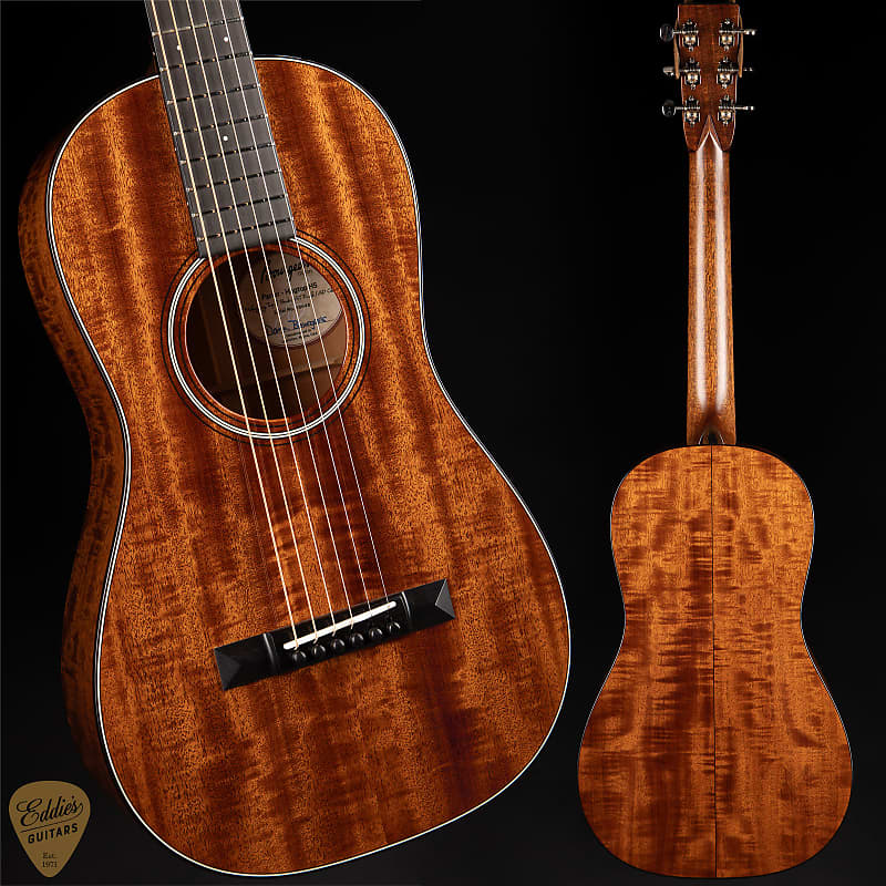 Bourgeois Parlor Hog Top - Beeswing Mahogany | Reverb