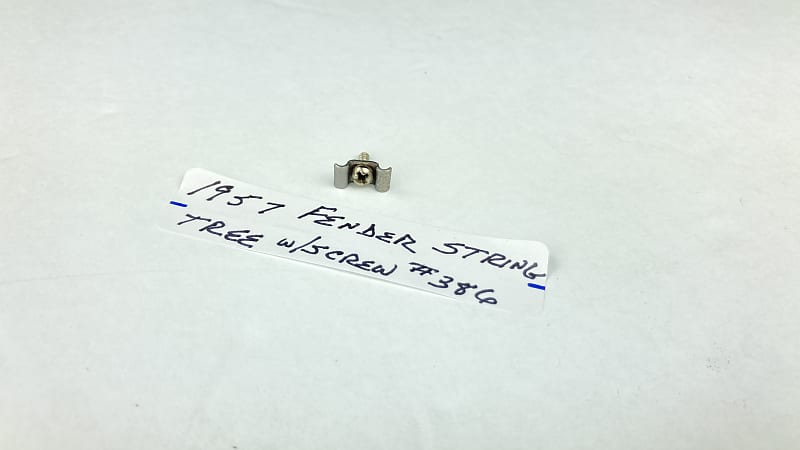 1957 Fender String Tree and Mounting Screw #386 Original | Reverb