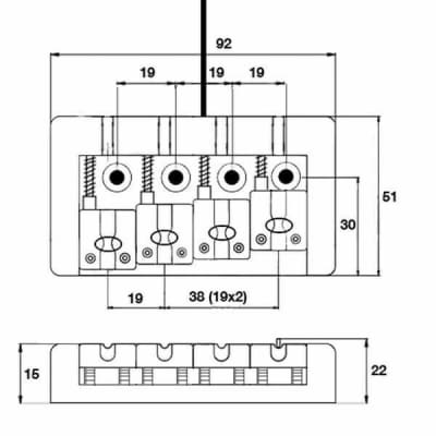 Chrome Bass Piezo Bridge Made in Korea | Reverb