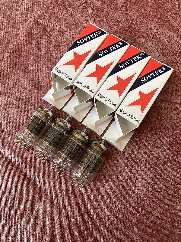 4x Sovtek 12AX7 LPS Preamp Vacuum Tubes - New In Box | Reverb