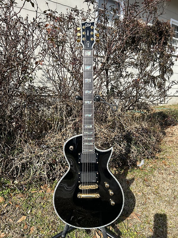 ESP LTD EC-1000 Deluxe w/ EMG’s - Ebony | Reverb