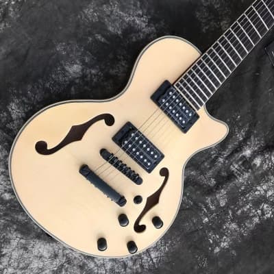 Custom 7 String Semi Hollow Jazz Guitar Body, Maple | Reverb Canada