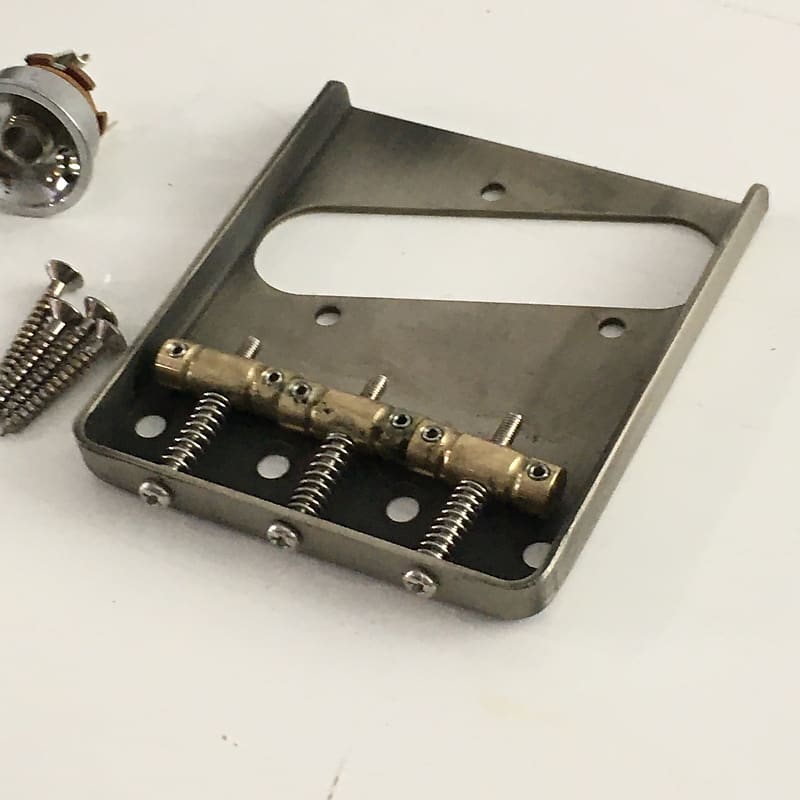 Lefty Vintage Style Tele Ashtray Bridge Brushed Nickel Relic | Reverb