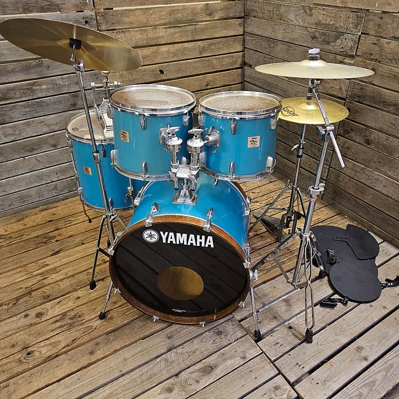 Drum Kit Yamaha YD Complete, Blue USED! RKYD291024 | Reverb