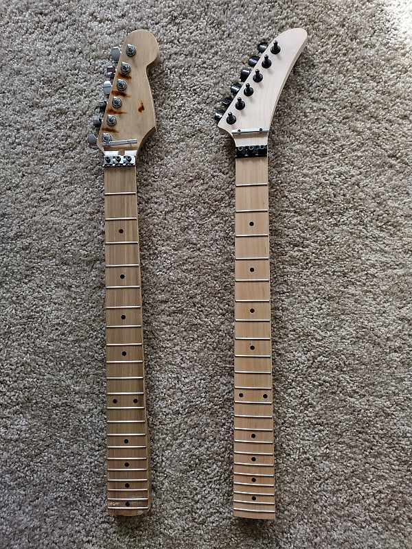 Electric Guitar Necks 2 Styles | Reverb