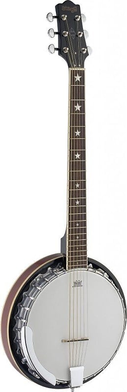 Stagg Deluxe 6 String Banjo Guitar with Resonator, 30 | Reverb