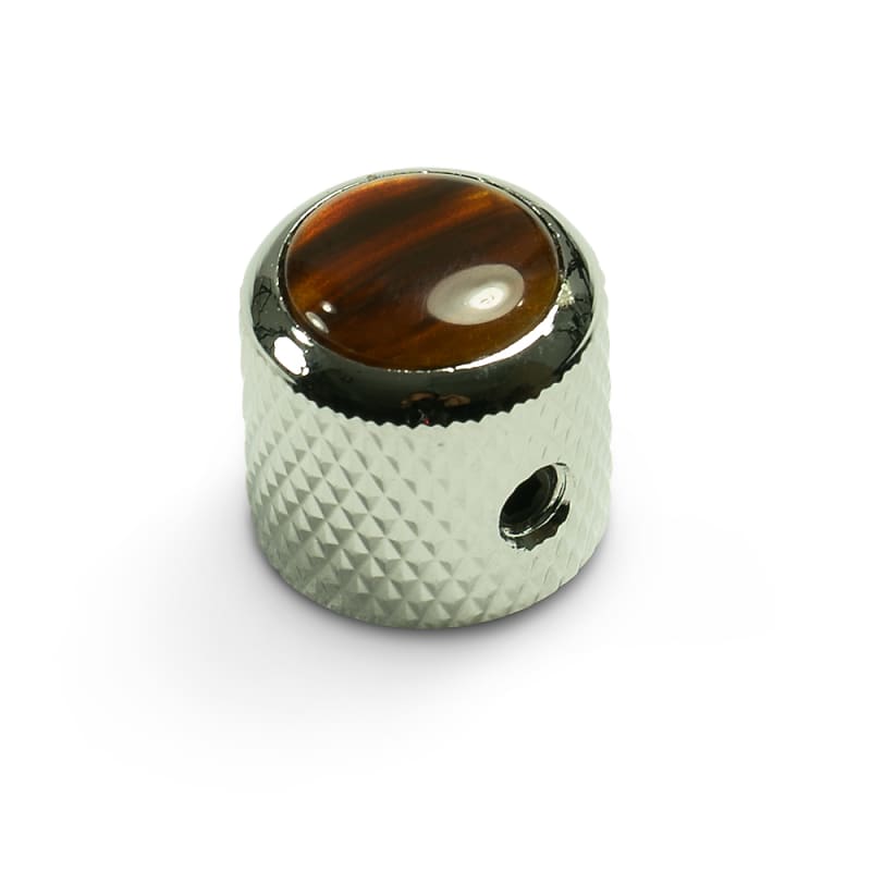 Q-Parts Knobs With Tortoise Inlay - Mini Dome Chrome | Reverb