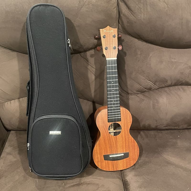 Enya EUS-X1 - Natural Koa Soprano Ukulele With Case | Reverb