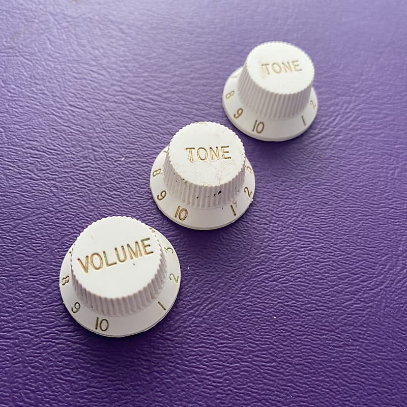 Knobs For Fender Strat 1990s White Stratocaster Relic | Reverb