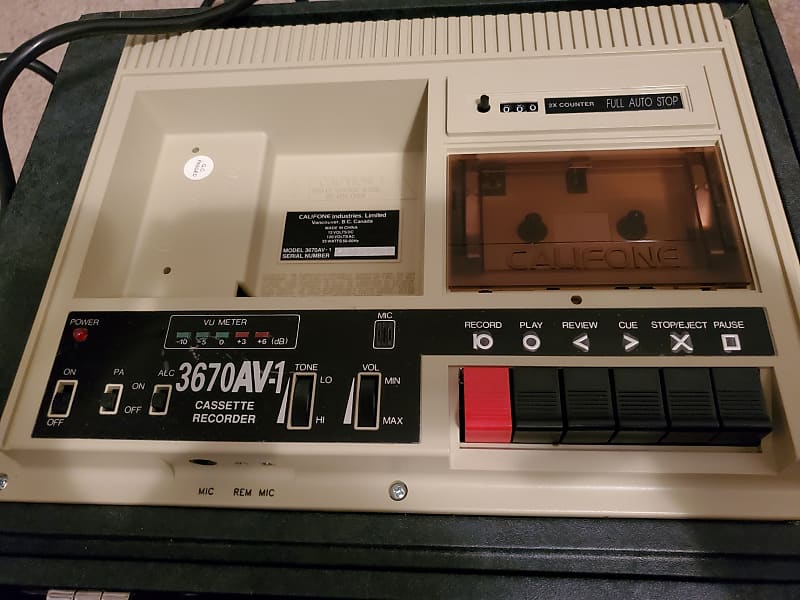 Califone 3670-AV1 Deluxe Classroom Tape Cassette Recorder | Reverb