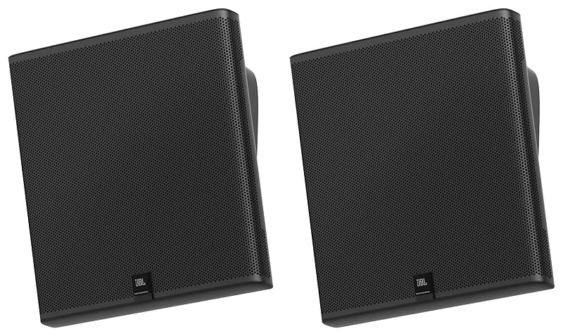 Pair JBL SLP14/T-BK Sleek Low-Profile On Wall Mount 4" 70v | Reverb