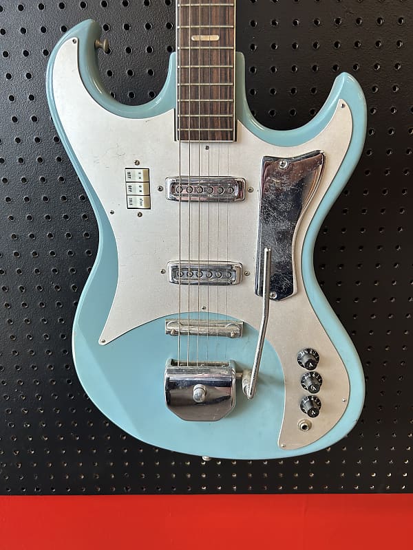 Zim-Gar vintage electric guitar Zim-Gar Unknown - Blue | Reverb