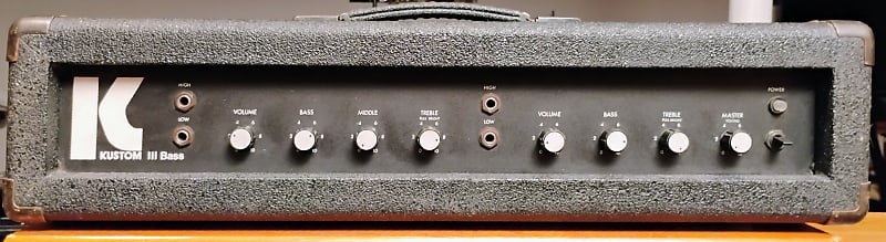 Kustom Bass III Late 70's, Early 80's - Black | Reverb