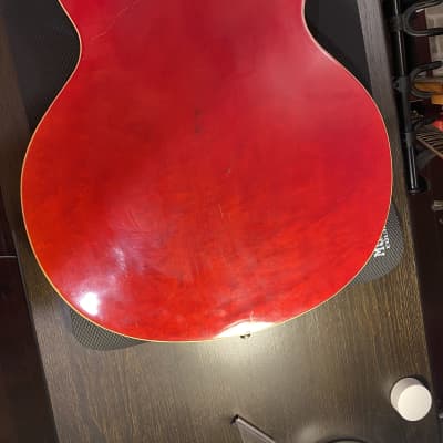 Vintage Mosrite Celebrity Short Scale Bass 1960's - Cherry | Reverb