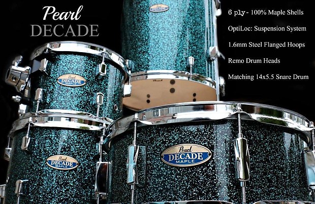 Pearl Decade Maple 5pc Shell Set "Limited" Ocean Galaxy Flake | Reverb