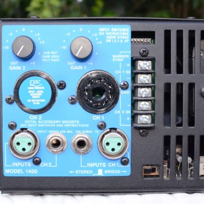 QSC Model 1400 Professional Power Amplifier 600 Watt Made in | Reverb
