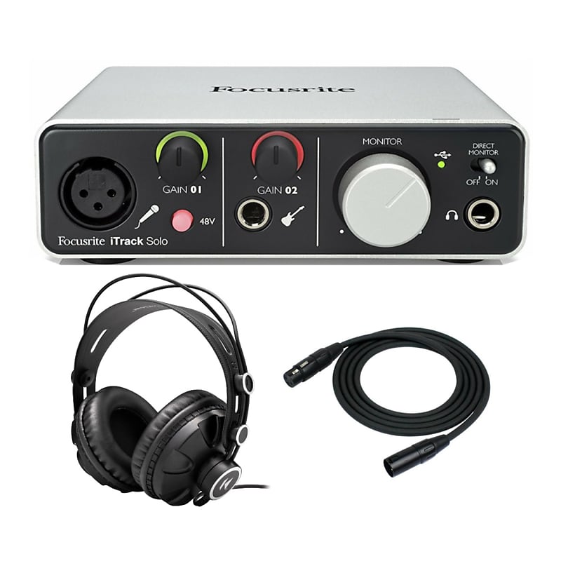 Focusrite iTrack Solo Lightning Audio Interface Bundle with | Reverb