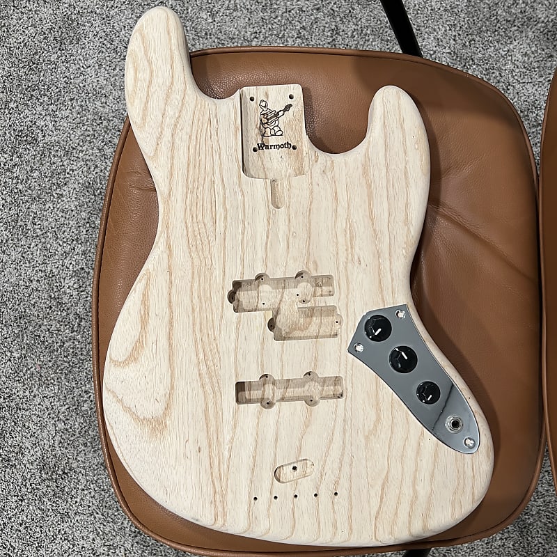 Warmoth Fender Jazz Bass Offset Body Swamp Ash Unfinished | Reverb