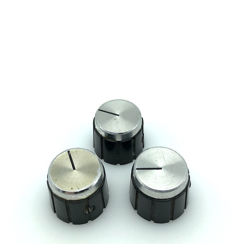 Marshall Style Amp Knobs 19?? Black/Aluminum | Reverb