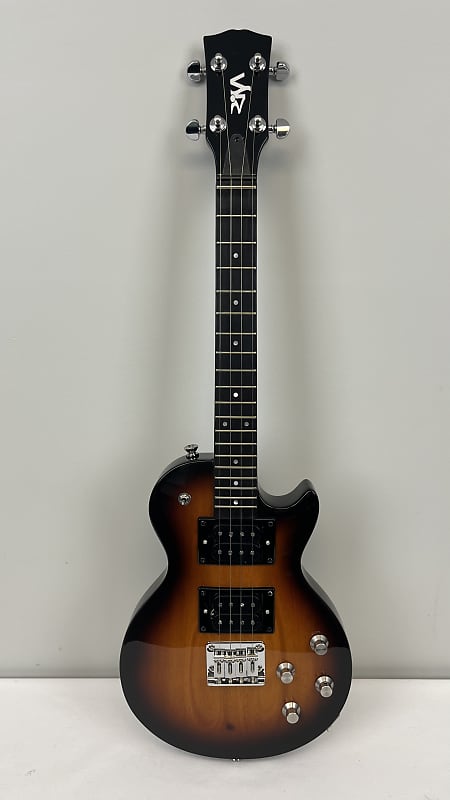 RISA LP-432-MH-TS Electric Tenor Uke - Tobacco Burst | Reverb