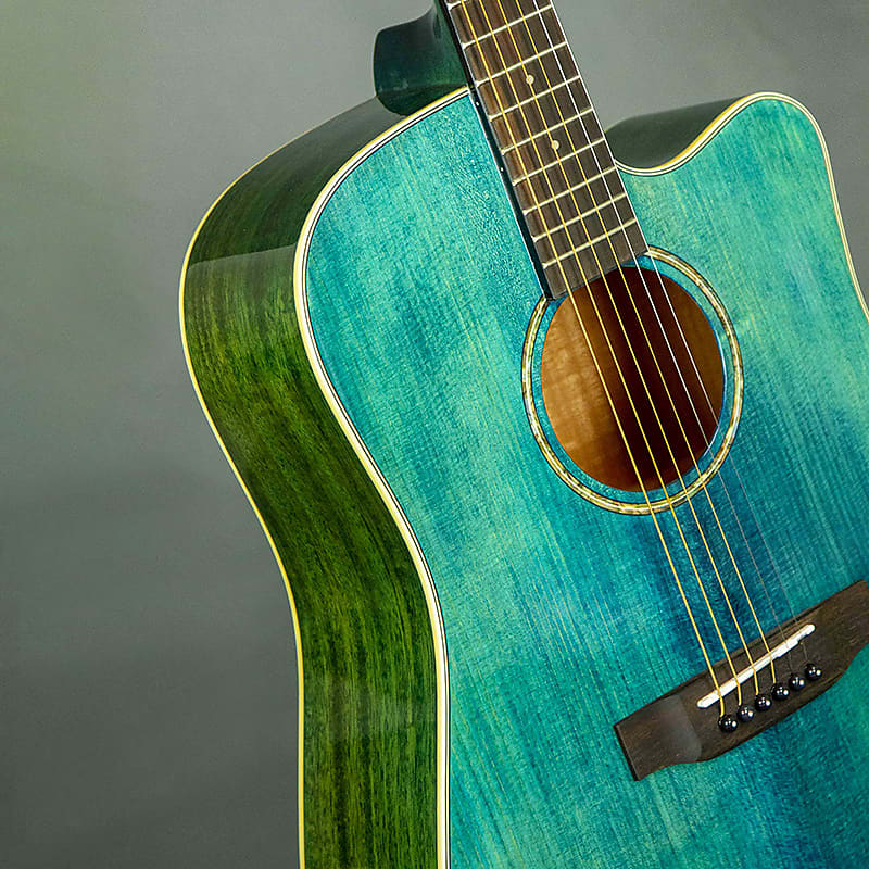 41 Acoustic Guitar Premium Solid Spruce Top with Cutaway | Reverb