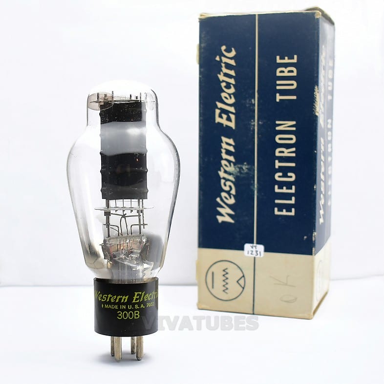 Western Electric USA 300B Black Plate BTM 2 [] Get Tube | Reverb UK