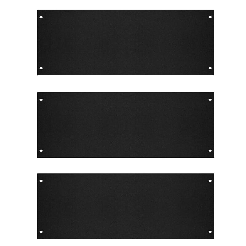 3 Blank Rack Panels 4u Space Solid Metal Panels for ATA Rack | Reverb