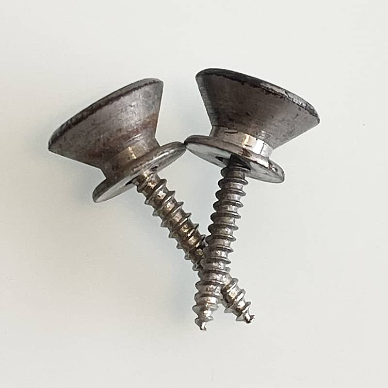 1960s Fender Stratocaster Vintage Original Strap Pins Buttons | Reverb