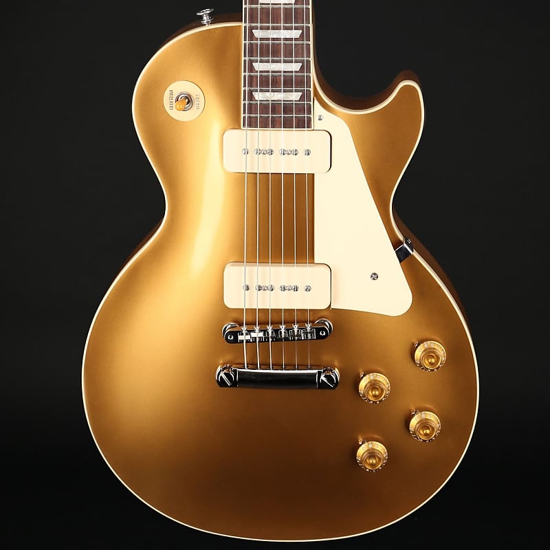 Gibson Les Paul Standard '50s P90 Gold Top #228630124 | Reverb