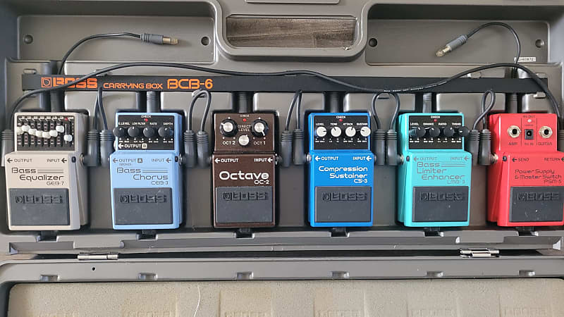 Boss Bass Effects Pedals in Boss Carry Case | Reverb