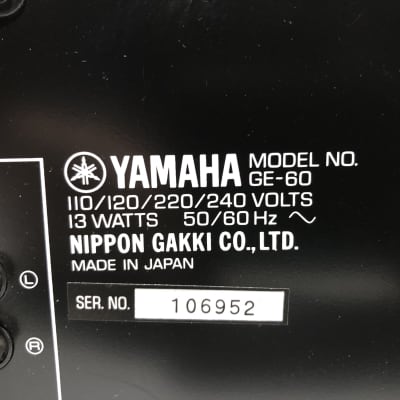 Yamaha GE-60 Graphic Equalizer HiFi Stereo Audiophile Vintage | Reverb