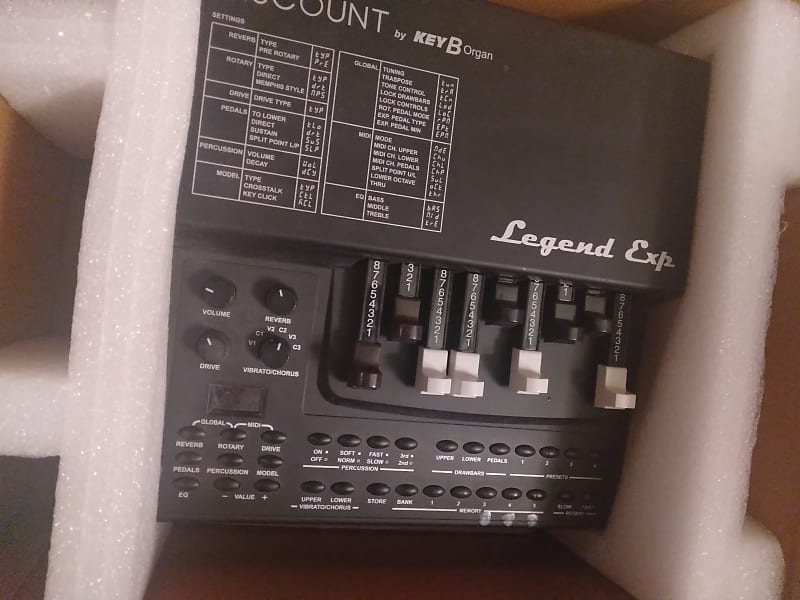 VISCOUNT LEGEND KEY B3 organ exp 2021 - Black / Light Walnut | Reverb