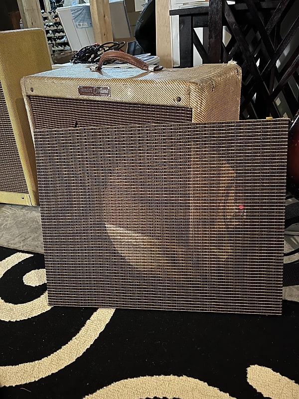 New Fender tweed Deluxe 5e3 baffle board & grille | Reverb