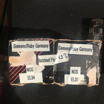 Ruby EL34 Pair (Made in Germany) | Reverb