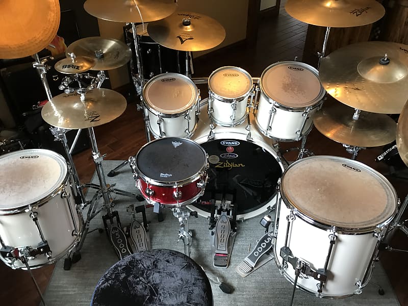 Premier Signia 1993 - Iridescent white pearl | Reverb