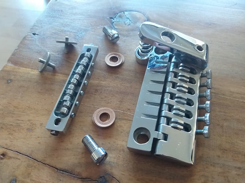 *RARE* 1970s Rockinger Les Trem II vibrato tailpiece & roller | Reverb