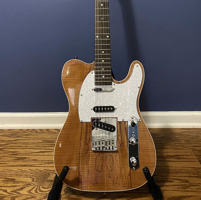 Firefly FFTL Spalted Transparent Brown Single Cut Telecaster | Reverb